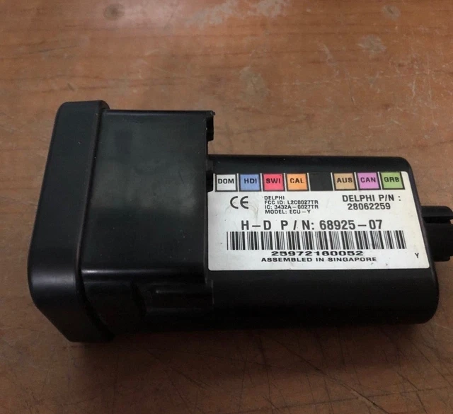 HARLEY DAVIDSON SMART SECURITY SYSTEM MODULE TSSM 68925-07 (Delphi ...