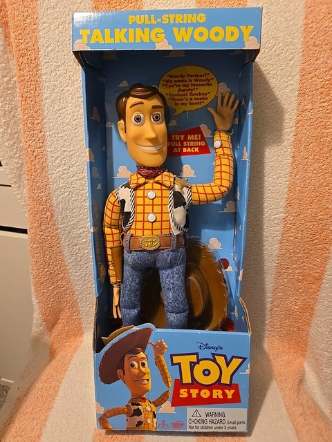 TOY STORY WOODY Talking Poseable Pull String Doll in Box 1995 Vintage ...