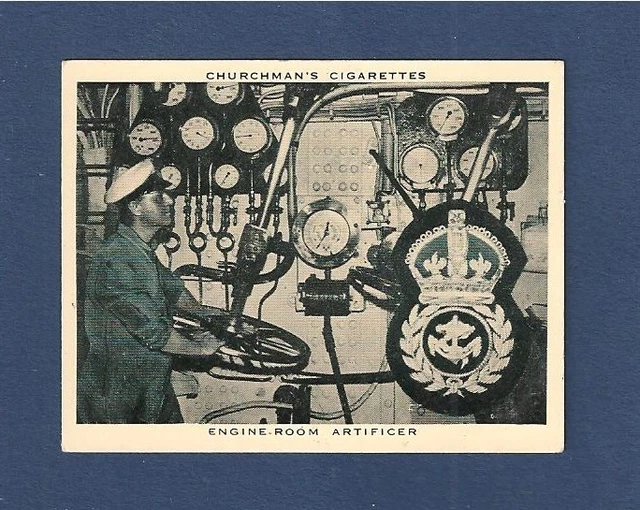 ENGINE ROOM ARTIFICER ERA Royal Navy Badge 1937 original photographic ...