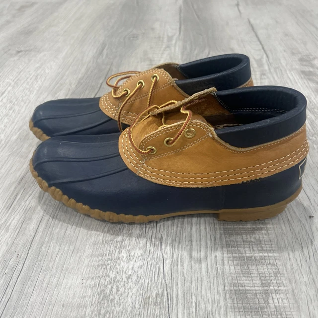 VTG LL BEAN Bean Boots Maine Hunting Shoe Mens Gumshoe Duck Low Boots ...