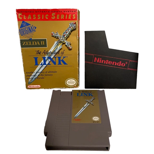ZELDA II: THE Adventure of Link (NES, 1992) Classic Series - Gris (pas ...