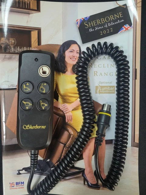 NEW 5 BUTTON Mobility Electric Chair Riser Recliner Sherborne Handset ...