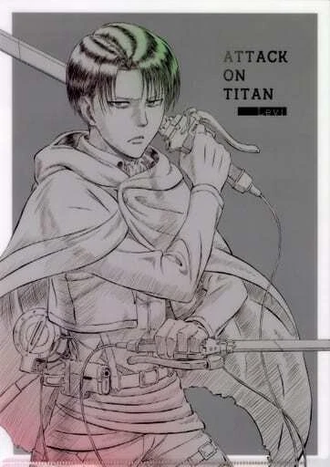 CLEAR FILE LEVI Ackerman Stance Wit Studio A4 Attack On Titan Season3 £ ...