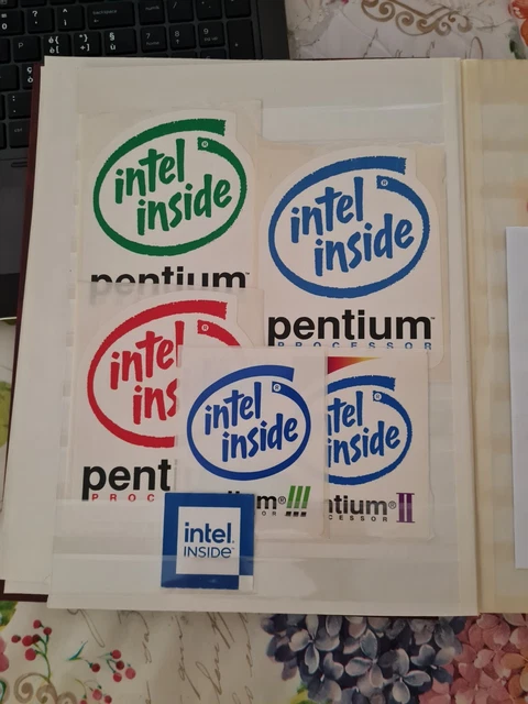 RACCOLTA UNICA AL Mondo Di Intel Inside Logo Cpu Computer Stickers ...