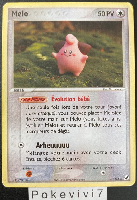 CARTE POKEMON MELO 21/115 Rare Bloc EX Forces Cachées FR OCCASION EUR 3 ...