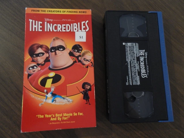 THE INCROYABLE DISNEY Pixar Vhs Dessin Animé Film 2003 Sortie Tardive ...