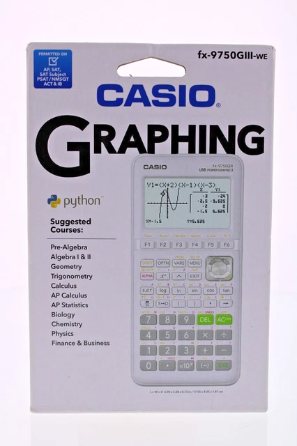 CASIO GRAPHING CALCULATOR FX-9750GIII - White Edition $40.00 - PicClick