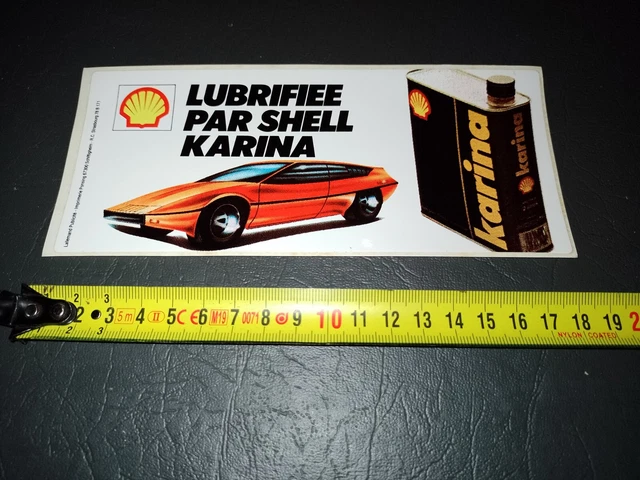 AUTOCOLLANT LUBRIFIÉE PAR Shell Karina très bel état EUR 2,49 - PicClick FR