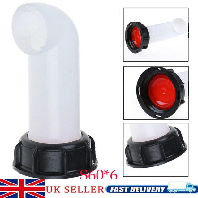 PLASTIC IBC TANK Spout Outlet Tap Fitting Water Oil Fuel Pour Diesel ...