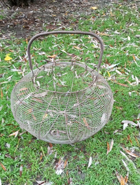 ANCIEN PANIER A escargots en fil de fer années 1900 EUR 60,00 - PicClick FR