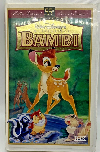 BAMBI VHS TAPE 55TH ANNIVERSARY LIMITED EDITION CLASSIC TAPE £12.68 ...