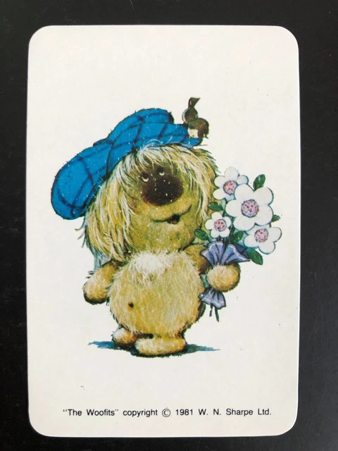 VINTAGE 1980S ENGLISH Woofits Puppy Dog Star Cartoon Newsagent Swap ...