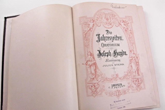 ANCIENNE NOTES LA Saisons Oratorio Joseph Haydn Klavierauszug Julius ...