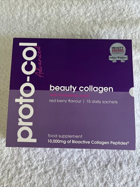 PROTO-COL, ADVANCED COLLAGEN, 10,000mg, Red Berry flavour, 15 sachets ...