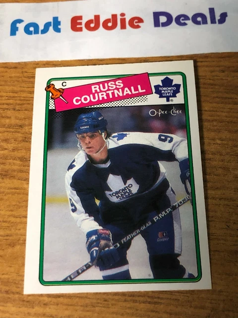 O-PEE-CHEE NHL HOCKEY 1988-89 Carte Russ Courtnall 183 Feuilles D ...