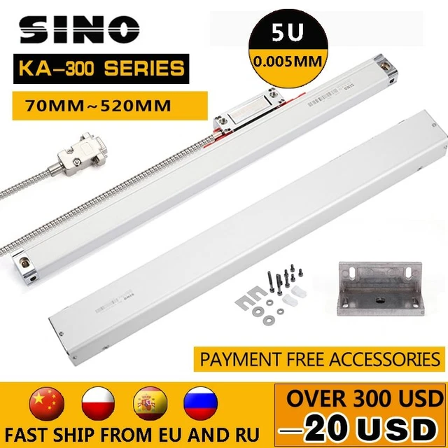 SINO OPTICAL GRATING Ruler Linear Scale For Turning Lathe Milling KA ...