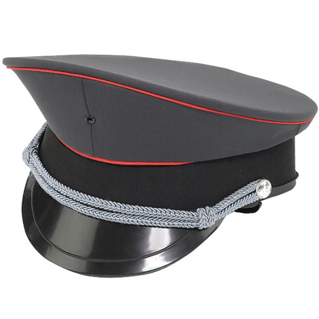 MILITARY OFFICER CAPTAIN General Costume Uniform Hat Cap Gray £22.32 ...