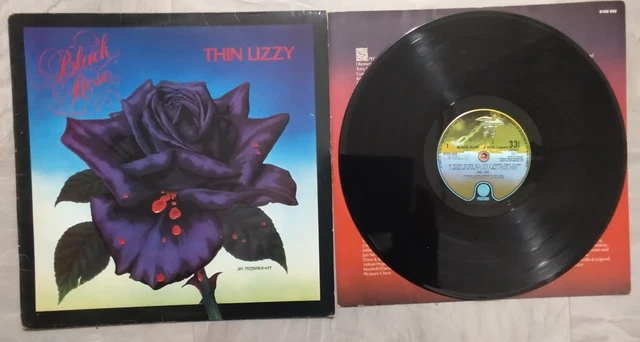 THIN LIZZY~BLACK ROSE~1979 UK LP~Looks worn~Plays GREAT~Sleeve VG~Inner ...