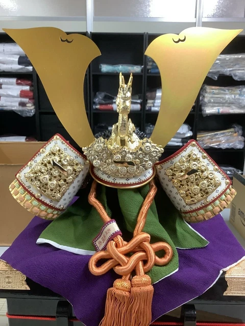 CASCO GIAPPONESE KABUTO Samurai BIG seta Lusso Tesoro nazionale design ...