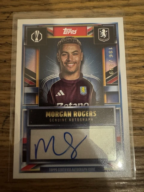 TOPPS MATCH ATTAX 2025/26 Cards - AC-MR Morgan Rogers Autograph 196/299 ...