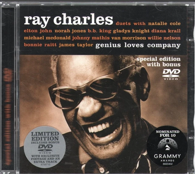 RAY CHARLES GENIUS Loves Company CD/DVD Europe Emi 2004 CD/DVD set ...