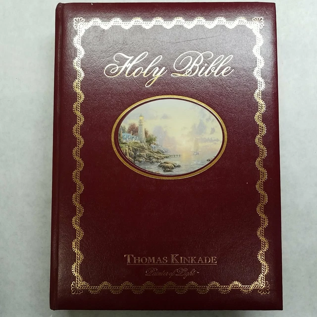 HOLY BIBLE: THOMAS Kinkade Painter of Light NKJV 2002 $66.47 - PicClick