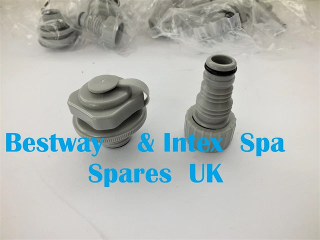 BESTWAY LAY Z Spa Drain Adapter& Inflation valve set BRAND NEW EUR 11 ...