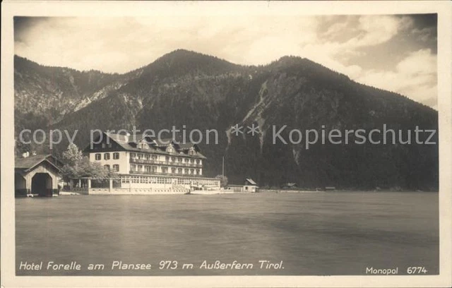 71541010 REUTTE TIROL Plansee mit Hotel Forelle Reutte EUR 4,85 ...