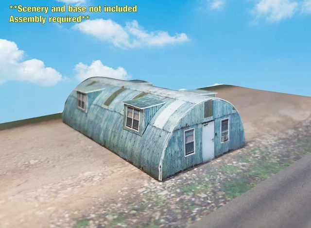 N SCALE BUILDING - Quonset Hut **Pre-Cut** CARD STOCK (PAPER) Pre-Cut ...
