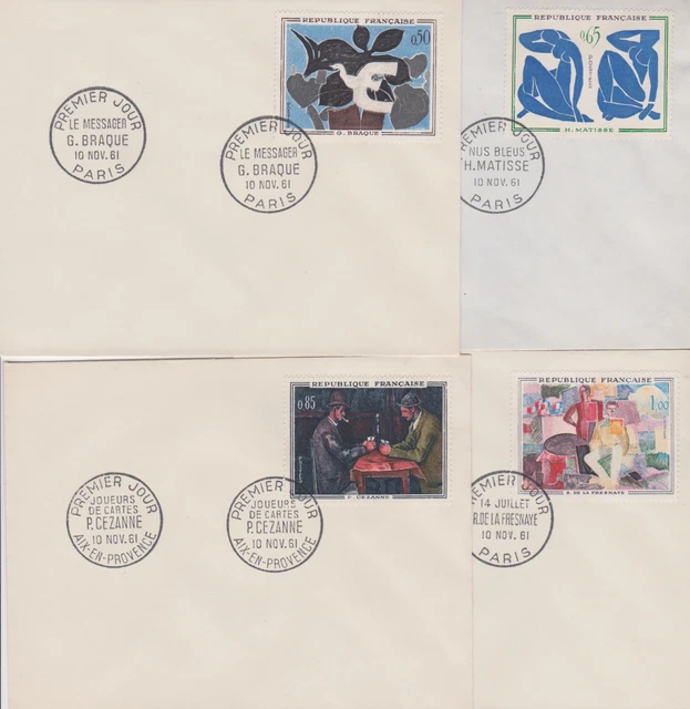 FRANCE LOT 12 Enveloppes 1Er Jour Vierges Art Tableaux Peintures Gd Formats EUR 28,00 - PicClick FR