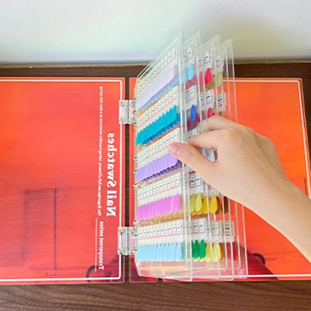 CUSTOMIZABLE ACRYLIC NAIL Art Display Brochure Template Tool Making ...