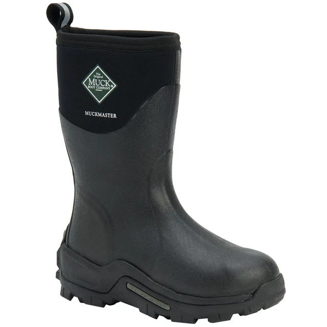 MUCK BOOT MUCKMASTER Tall Waterproof Soft Toe Work Mens Black MMM-500A ...