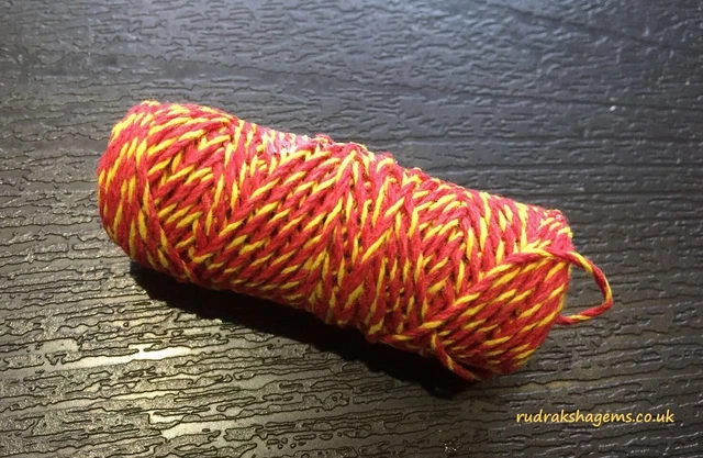 SACRED RED WRIST Thread Mauli Kalawa hindu religious cotton pooja moli ...