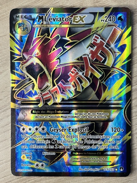 CARTE POKÉMON : Méga Léviator EX Full Art 115/122 XY Rupture Turbo Fr ...