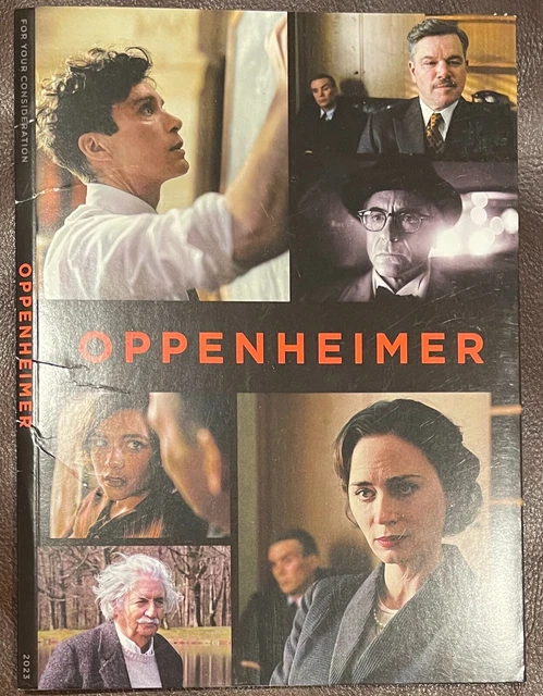 OPPENHEIMER FYC DVD 2023 Cillian Murphy Emily Blunt Matt Damon ... OPPENHEIMER FYC DVD 2023 Cillian Murphy Emily Blunt Matt Damon ...
