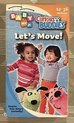 NICK JR. BABY Curious Buddies Let's Move VHS Tape Used Promo Rare ...