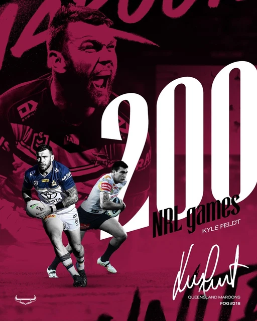 QUEENSLAND MAROONS STATE OF ORIGIN NRL RUGBY TEAM POSTER ,BIG 420mm ...