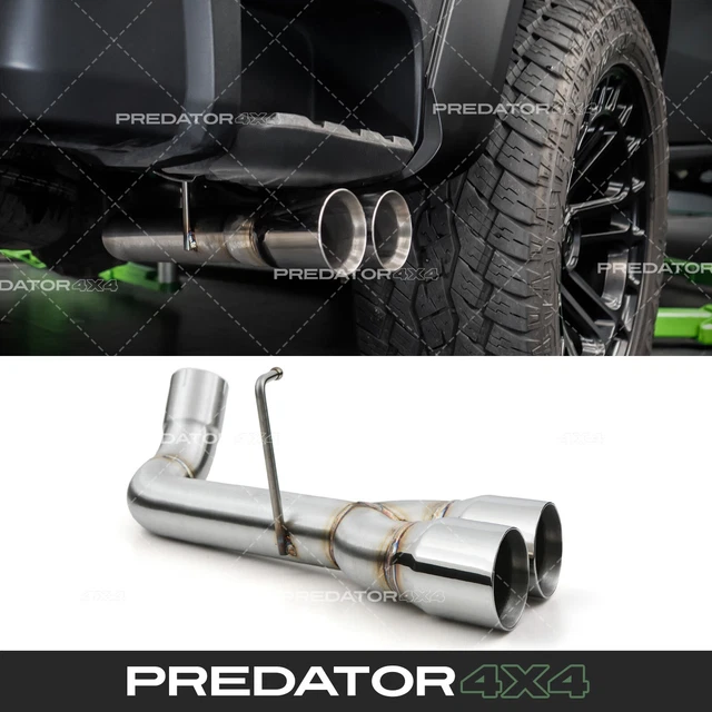 RAPTOR STYLE REAR Exhaust System Side Exit Conversion For Ford Ranger ...