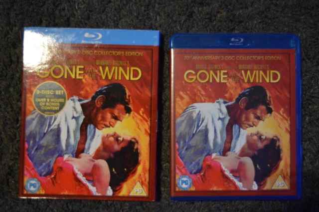 GONE WITH THE Wind Blu Ray 70th Anniversary 2 Disc Collectors Edition £4.87 - PicClick UK