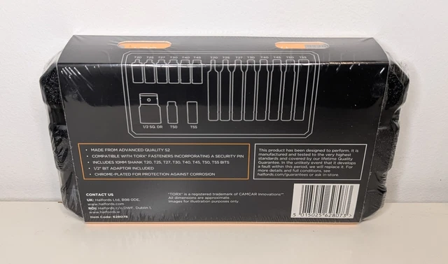 HALFORDS ADVANCED 17 Piece Torx Bit Set - New & Sealed £23.99 - PicClick UK