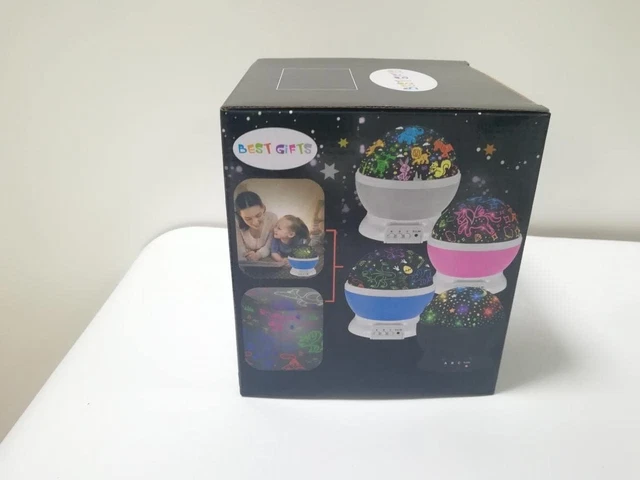 BABY SENSORY LIGHT Star Projector, Baby Lamp 360°Rotation LED Night ...