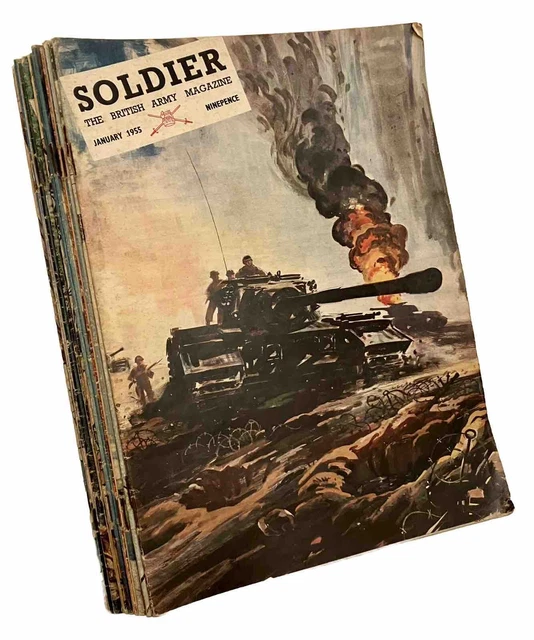 SOLDIER THE BRITISH Army Magazine 1955 Bundle 12 Issues Complete Year £ ...