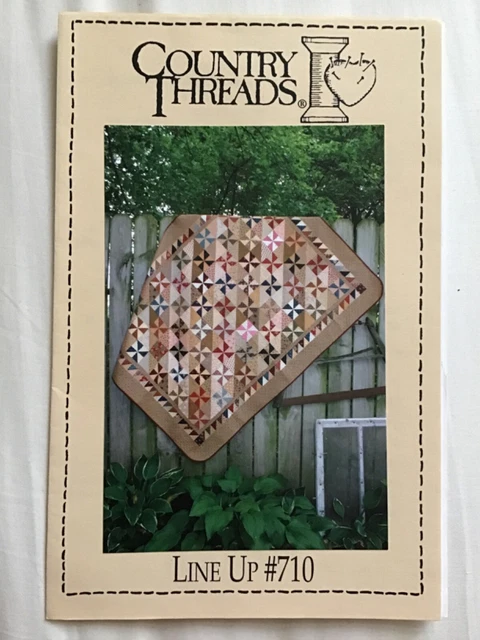 LINE UP QUILT Pattern By Country Threads £9.71 - PicClick UK