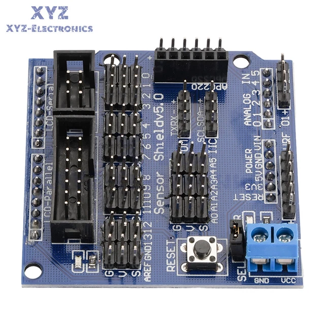 UPGRADED V5 SENSOR Shield for Arduino UNO R3 Expansion Board V5.0 IIC ...