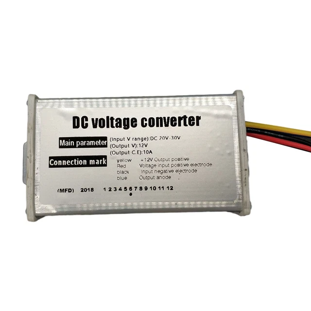 24V-36V TO 12V10A 120W DC-DC Converter Adapter Transformer For Trucks ...