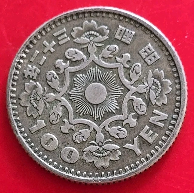 1957 JAPAN 100 Yen Coin - Showa Era Year 32 $13.00 - PicClick AU