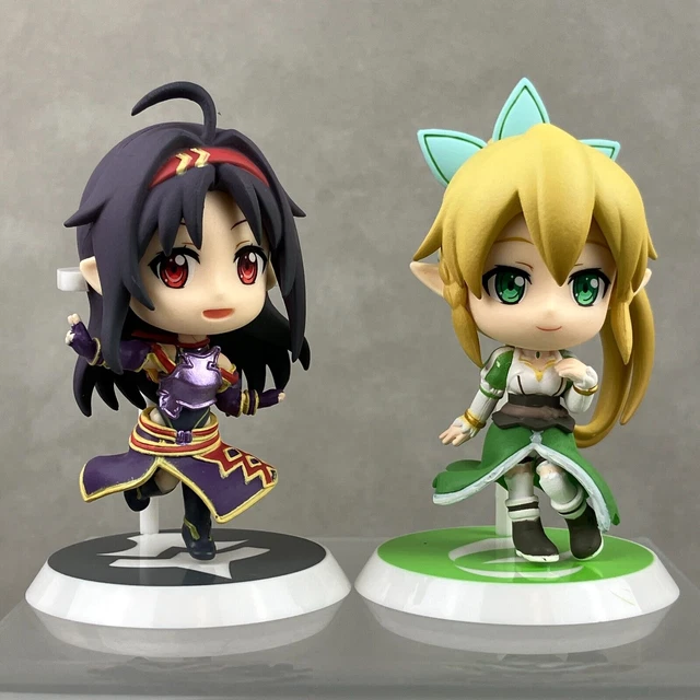 BANPRESTO SWORD ART Online Leafa & Yuuki Chibi Kyun Chara Kuji Anime ...