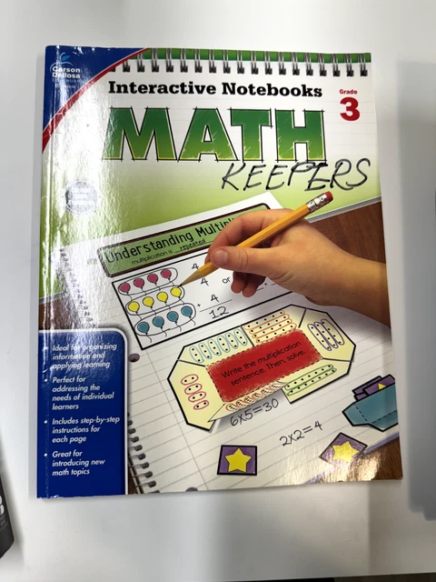 CARSON DELLOSA MATH Interactive Notebook, Grade 3 (Interactive ...