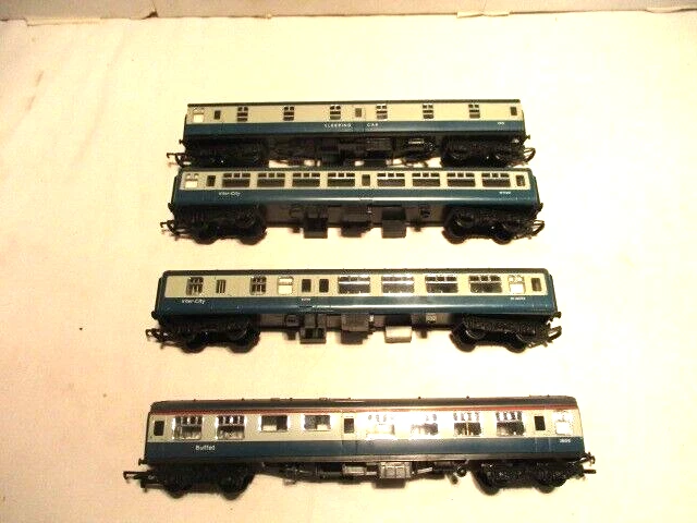 HORNBY FOUR INTER City coaches includes Buffet and Sleeping car R724 ...