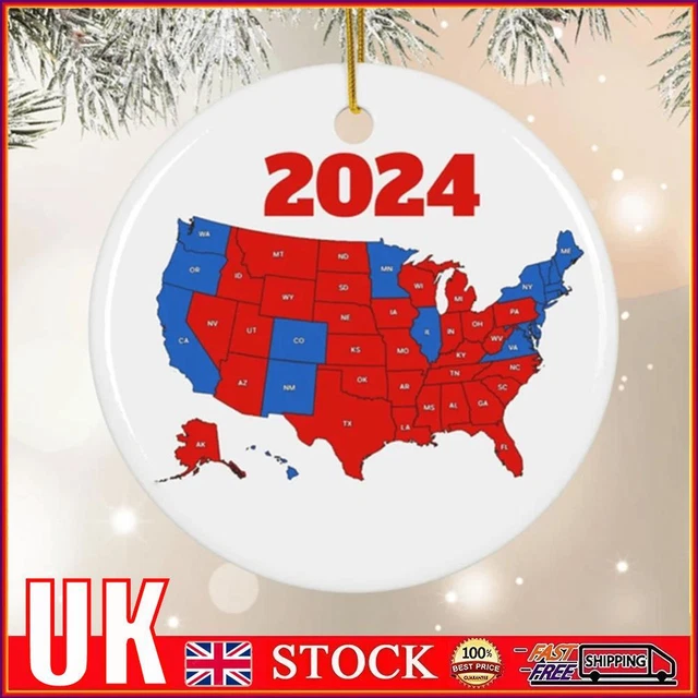 2024 ELECTION RESULTS Map Presidential Election Map Christmas Tree ...
